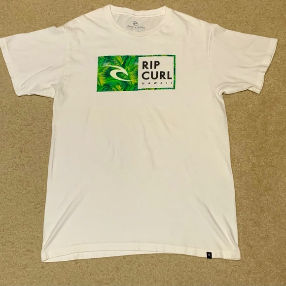 Rip Curl | Shirts | Rip Curl Mens White Tshirt | Poshmark